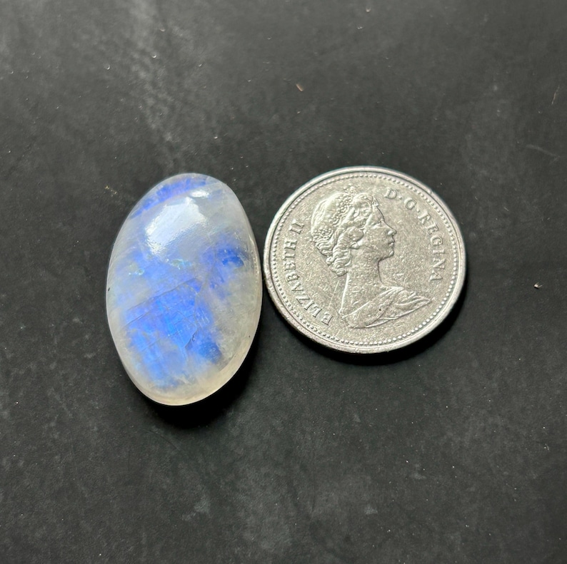 Natural Rainbow Moonstone Oval Gemstone for Jewelry Making - Etsy