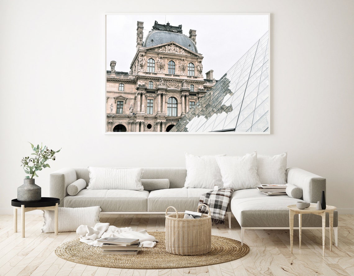 Paris Print French Print Architecture Photo Louvre Museum | Etsy