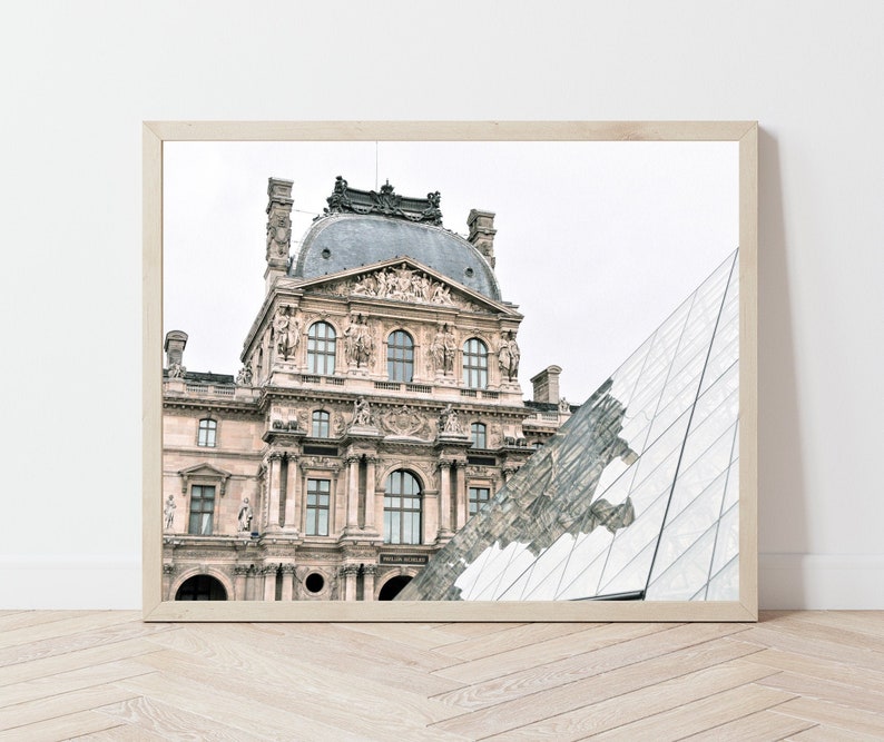 Paris Print French Print Architecture Photo Louvre Museum - Etsy