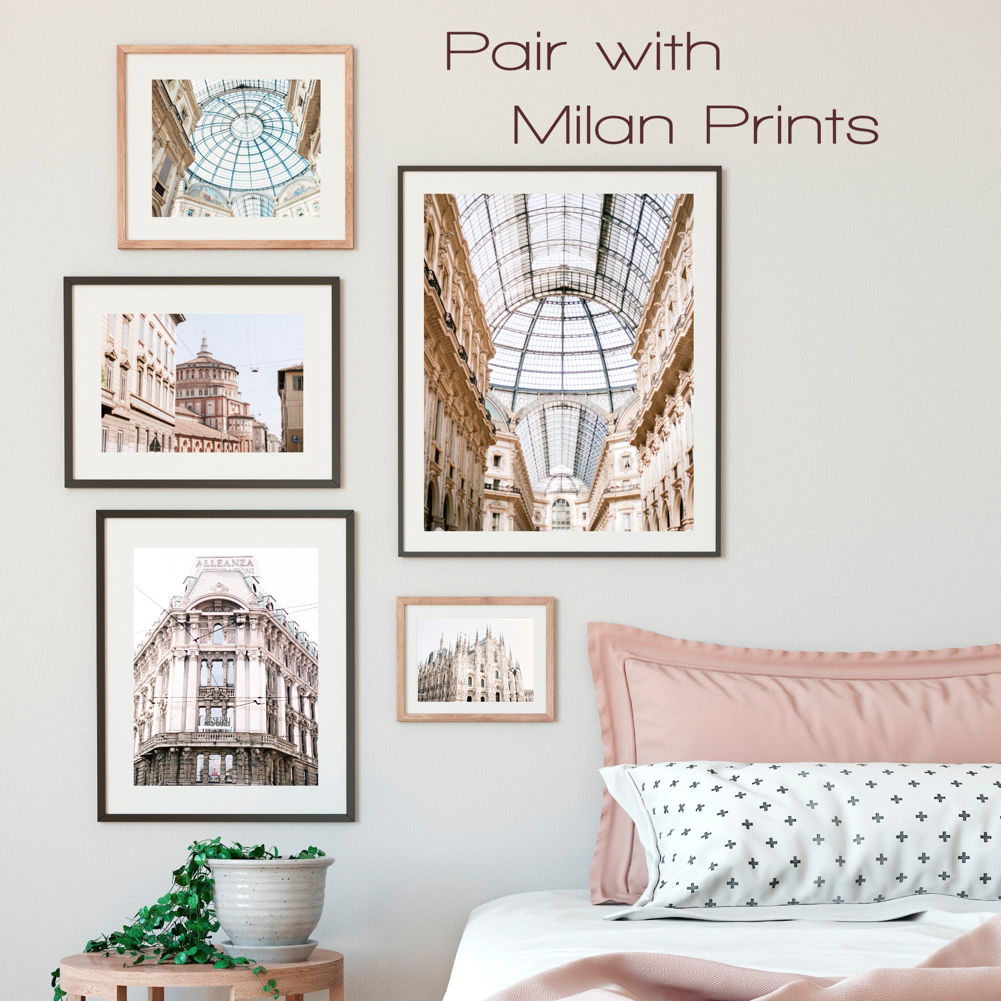 Gothic Milan Cathedral Print Piazza Del Duomo Wall Art | Etsy