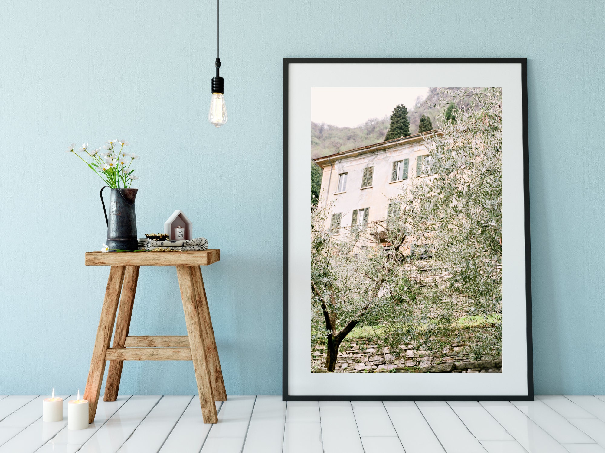Italy Wall Art Italy Print Olive Tree Print Lake Como Print - Etsy