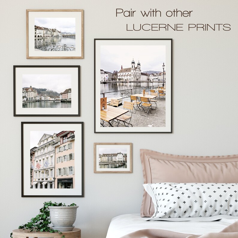 Lucerne Cafe Print, Swiss Architecture Photo, Travel Photography ...