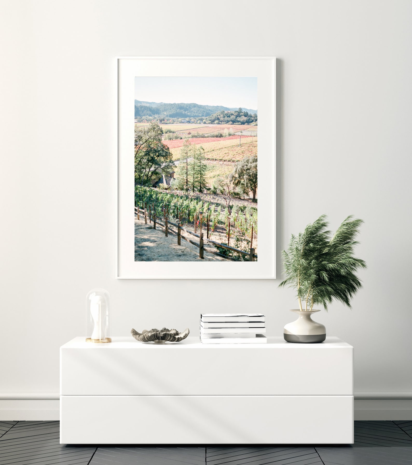 Napa Valley Wine Print Vineyard Vines Wine Art Wine Decor - Etsy
