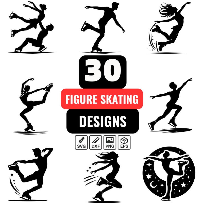 Figure Skating Svg - Etsy