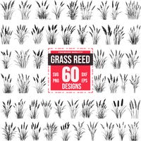 Grass Border SVG Bundle,wild Grass,grass Cut,line,png,dxf,vector,cricut ...