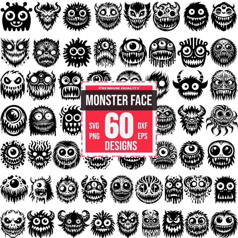 Scary Monster Silhouette - Etsy