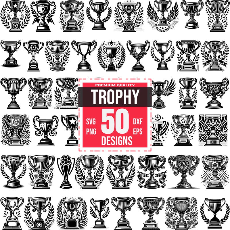 Trophy Svg - Etsy