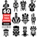 Tongan Tribal Warrior SVG Bundle – 60 Polynesian Warrior Designs in Svg ...