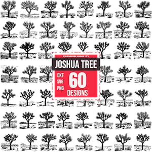 Joshua Tree SVG Bundle: Southwest Desert Landscape (60 Files) - Etsy