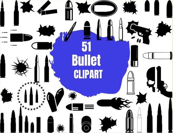Bullet Svg Bullet svg bundle Bullet cut file Bullet hole | Etsy España