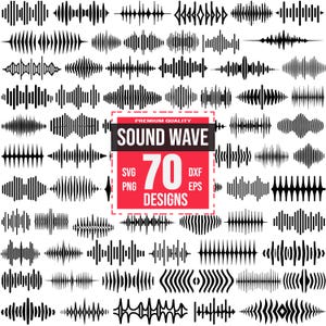 Sound Wave Svg Bundle, Sound Wave Png, Sound Wave Dxf, Music Wave Svg ...