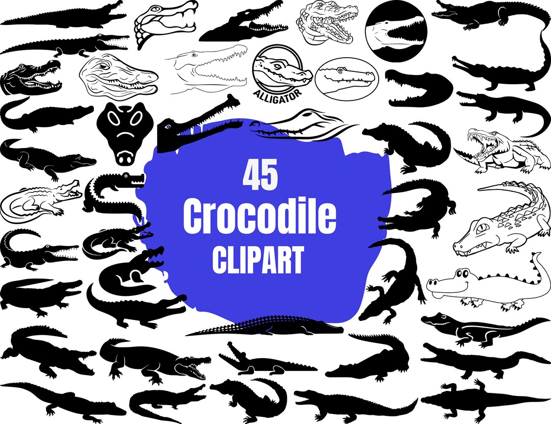 Crocodile Svg Crocodile Svg Bundle Alligator Svgcrocodile - Etsy UK