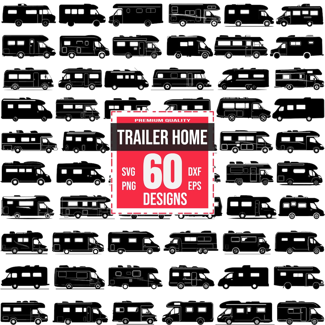 Trailer Home Svg Bundle, Trailer Home Png, Mobile Home Svg, Camper Svg ...