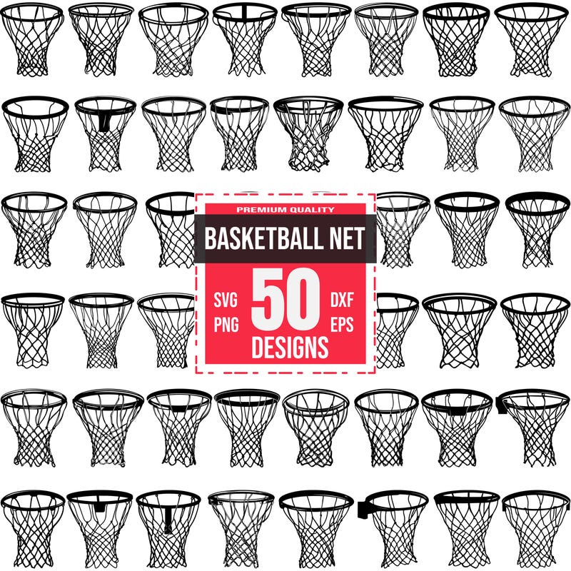 Basketball Net Svg - Etsy