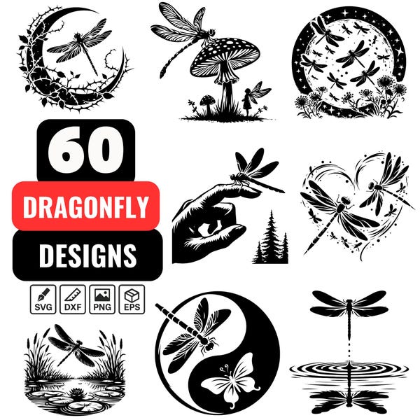 Dragonfly Garden Art - Etsy