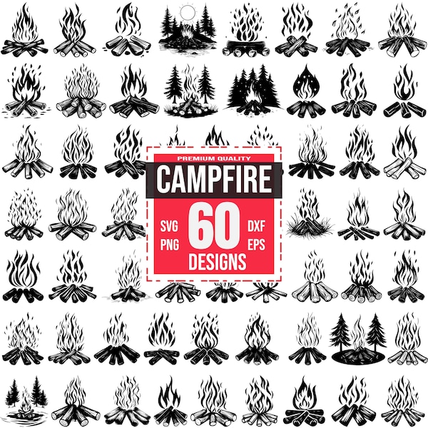 Fire Pit Svg - Etsy