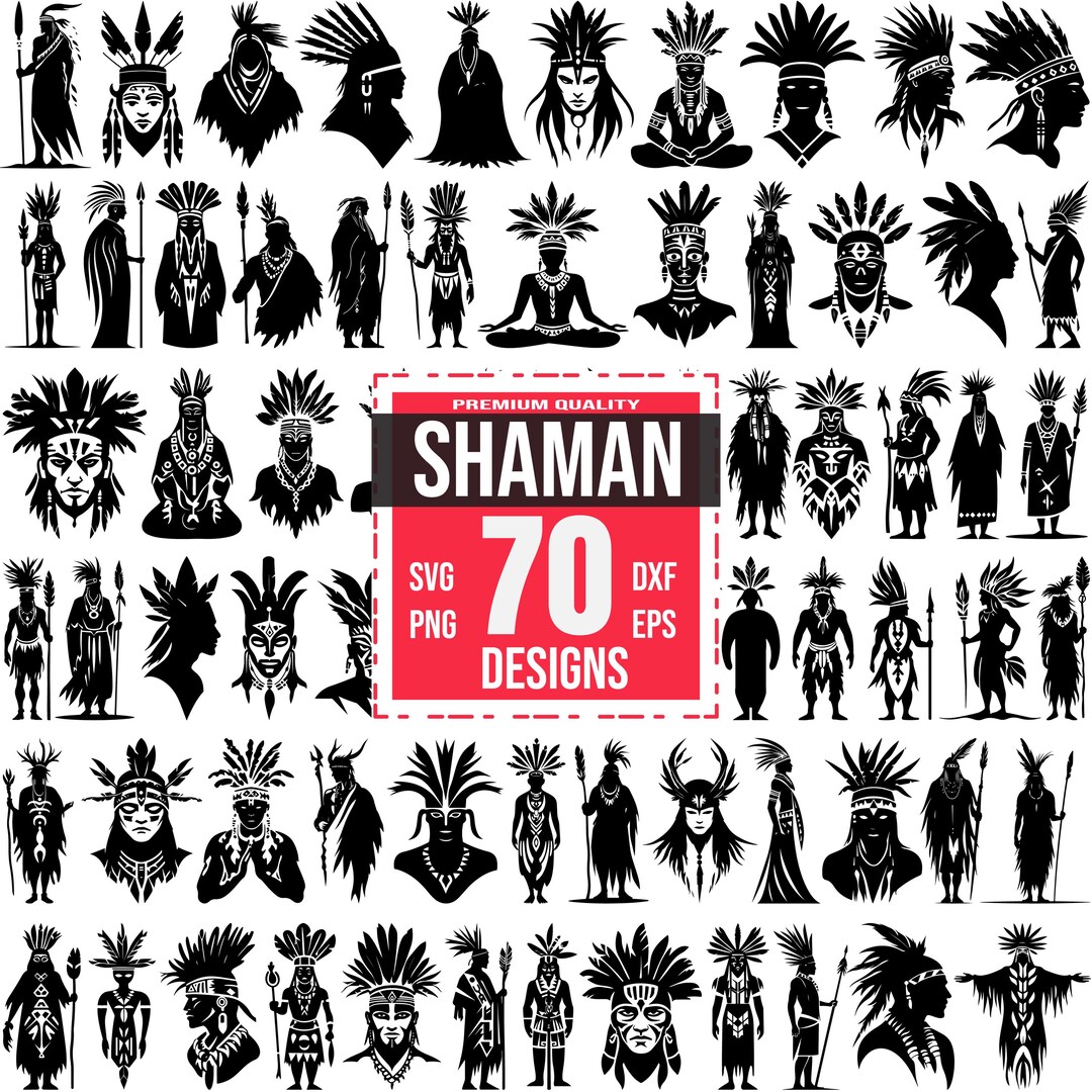 Shaman Svg Bundle, Tribal Shaman Svg, Mystical Shaman Svg, Shaman ...