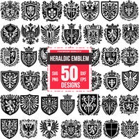 Shield Svg Bundle, Shield Logo, Shield Vector File, Coat of Arms Svg ...