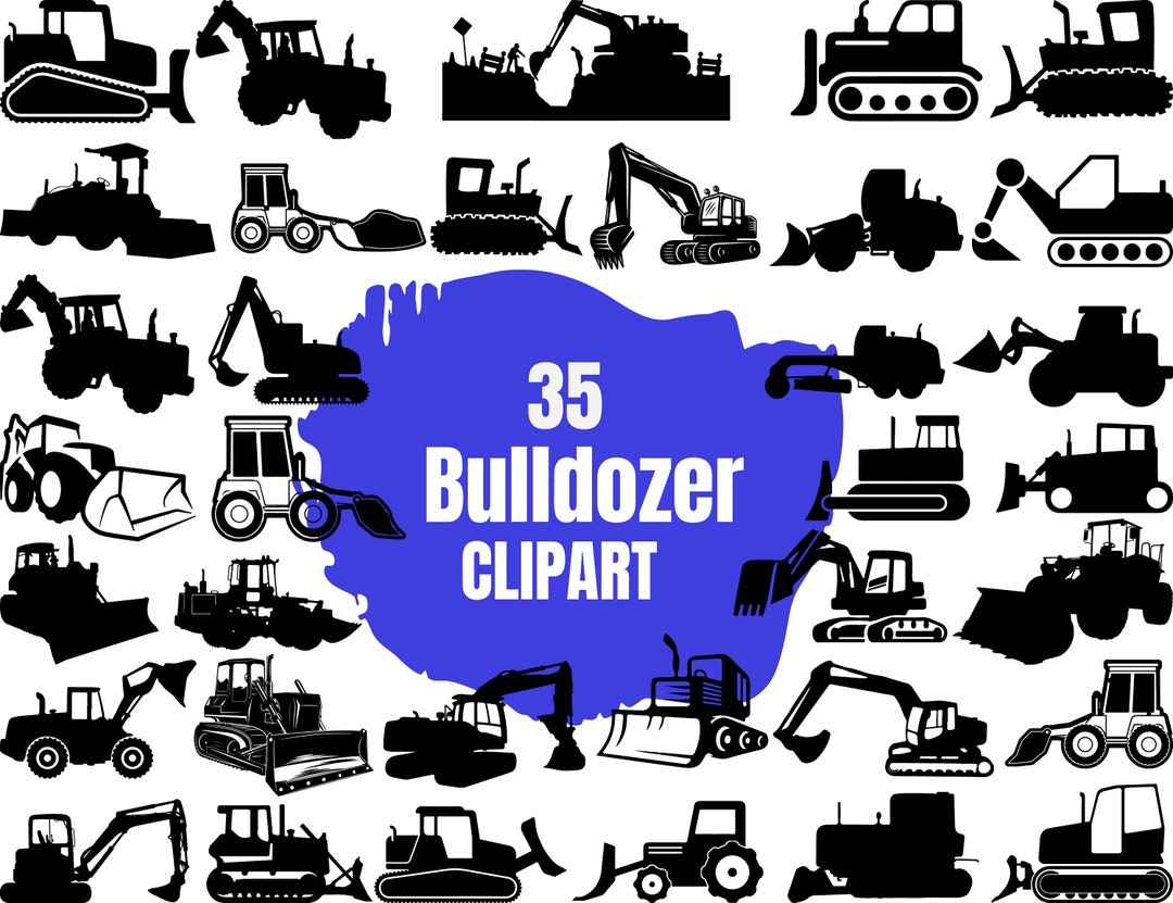 Bulldozer Svg, Bulldozer Svg Bundle, Bulldozer Cut File, Bulldozer Svg ...