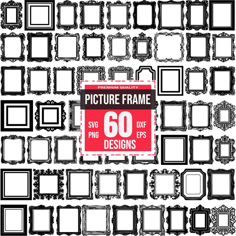 Picture Frame Svg - Etsy