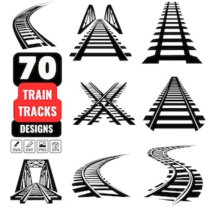 Railroad Track Dxf - Etsy