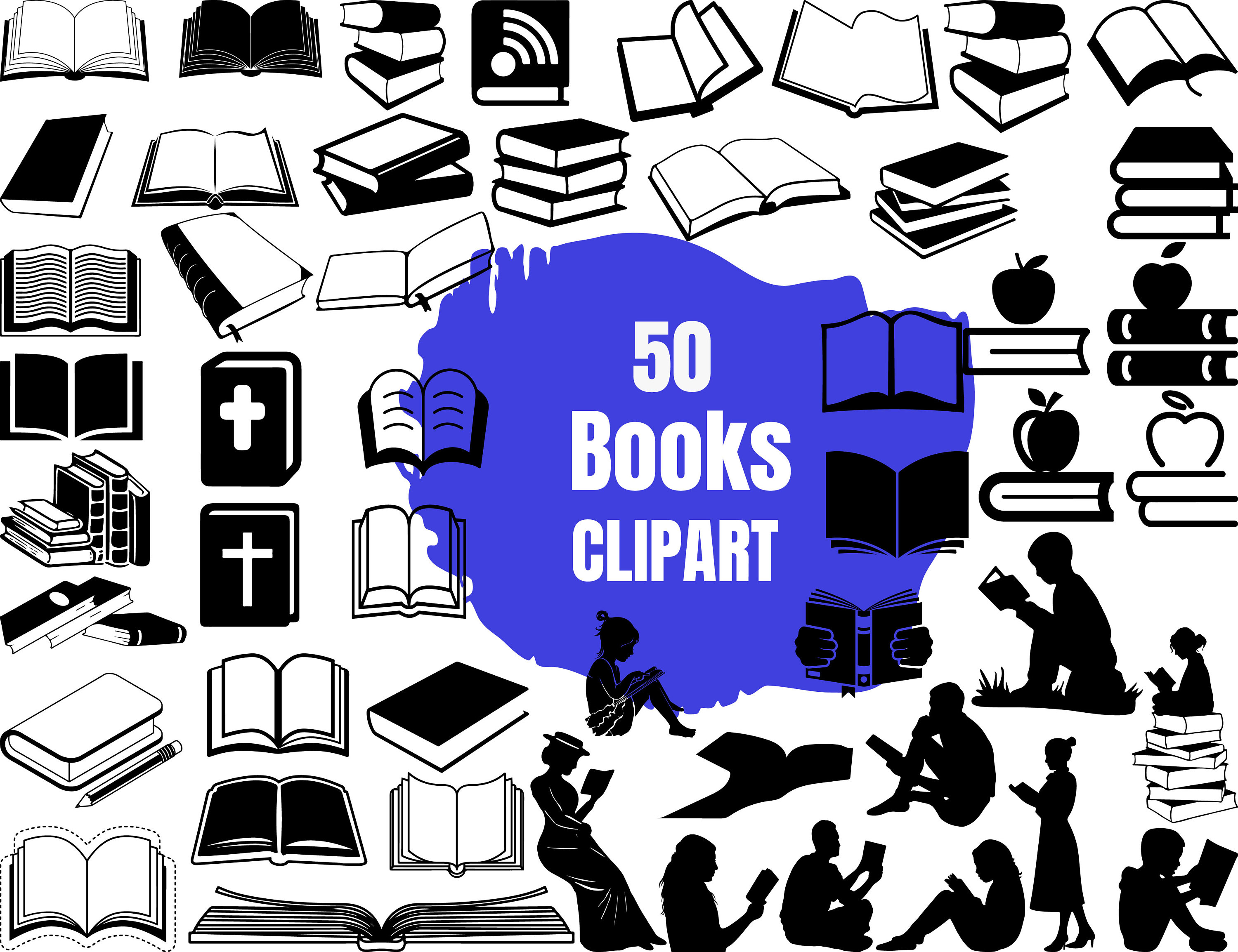 Books Svg Books svg bundle Book cut file Book Svg Cut File | Etsy