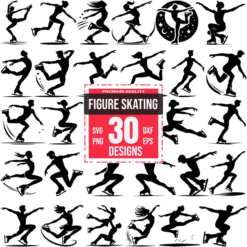 Figure Skating Svg - Etsy