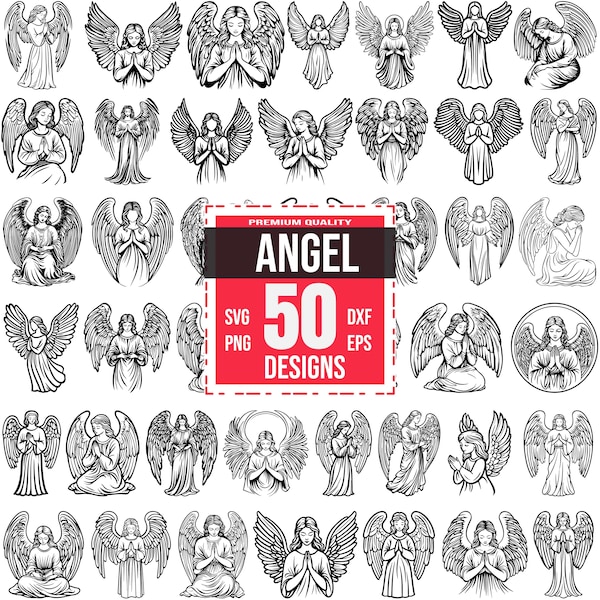 Angel Svg - Etsy