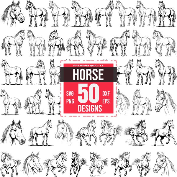 Horse Svg - Etsy