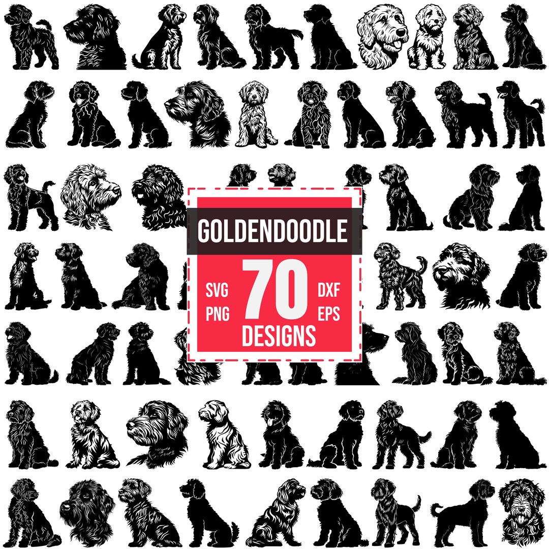 Goldendoodle Svg Bundle, Goldendoodle Vector, Dog Breed Svg, Pet Svg ...