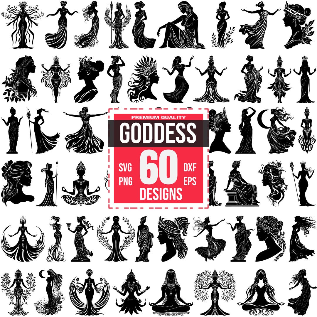 Goddess Svg Bundle, Goddess Png, Goddess Dxf, Ancient Goddess Svg ...