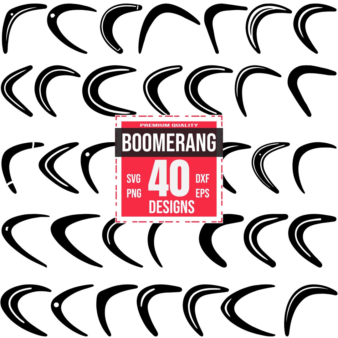 Boomerang Svg Bundle, Boomerang Png, Boomerang Clipart, Boomerang ...