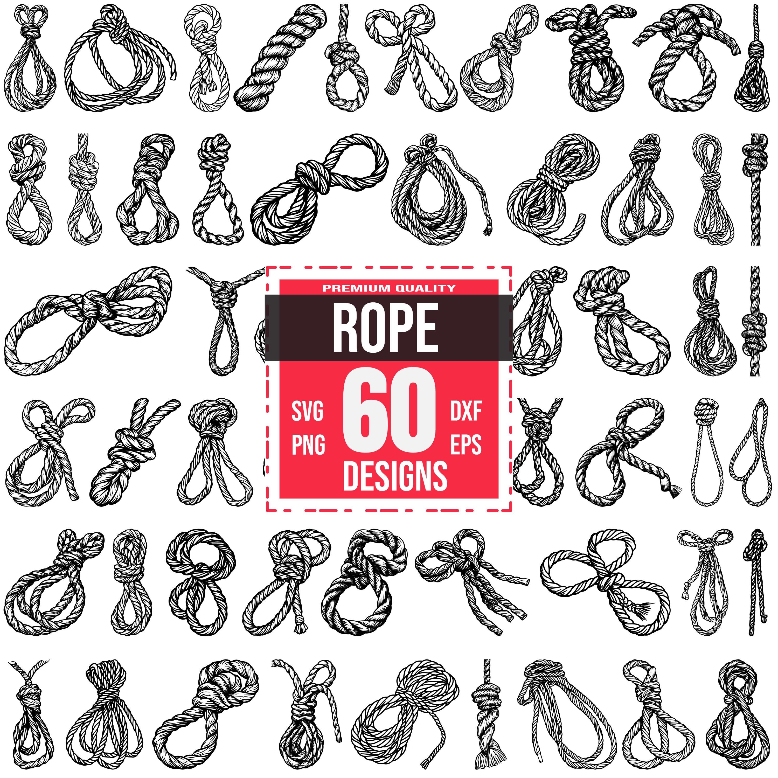 Rope Svg Bundle, Rope Knot Svg, Rope Icon, Rope Art, Sailor Rope Svg ...