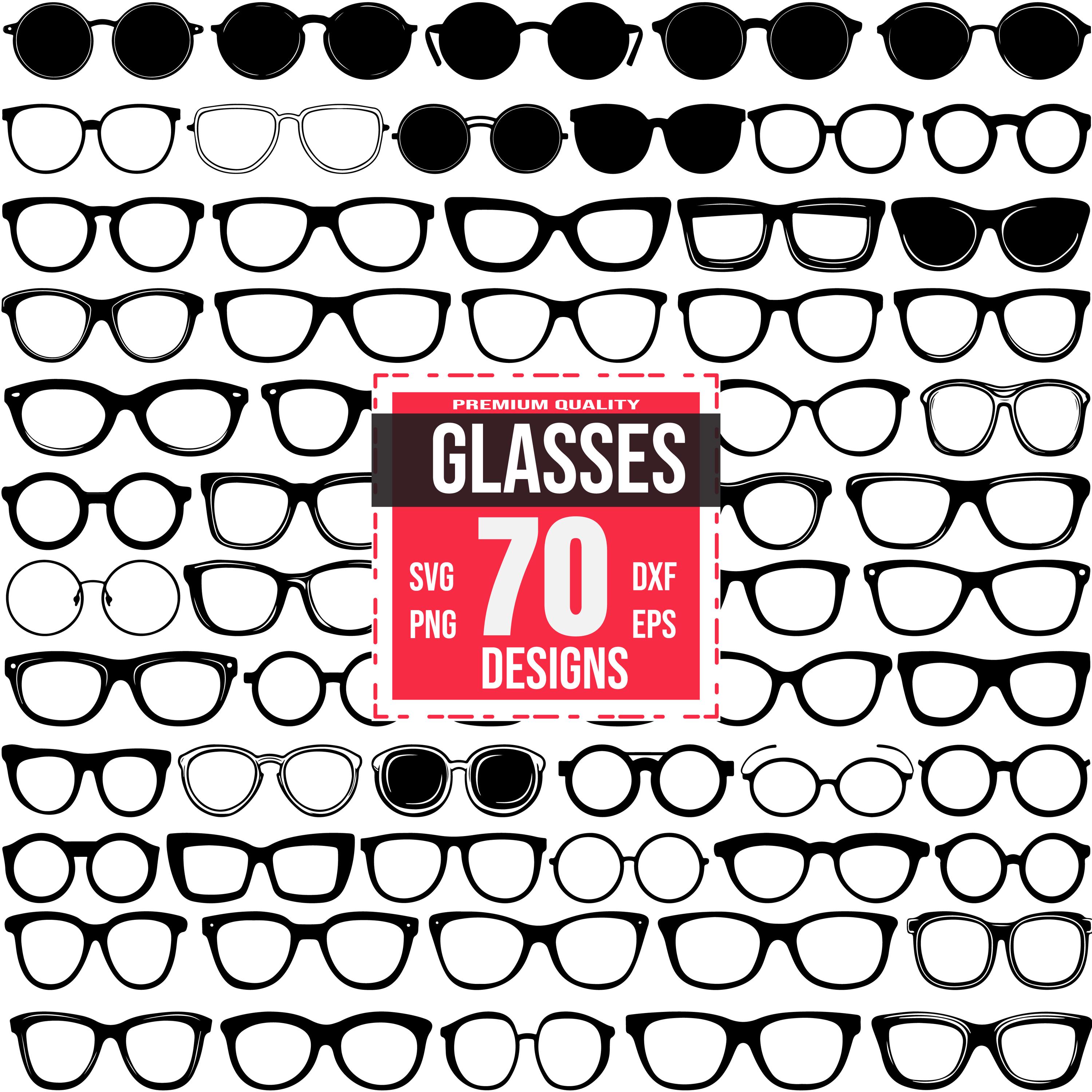Glasses Svg Bundle, Eyewear Png, Fashion Glasses Svg, Glasses Clipart ...