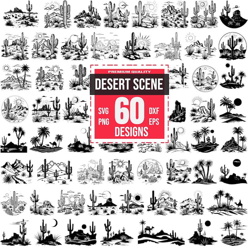 Desert Scene - Etsy