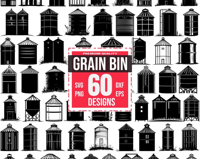 High Quality Grain Bin SVG Bundle, Grain Bin Dxf, Grain Bin Png, Grain ...