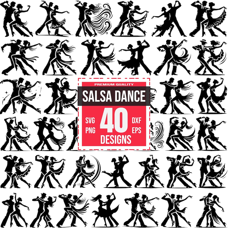 Salsa Dancing Digital Art - Etsy