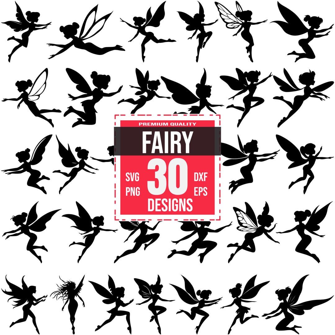 Fairy Svg Bundle, Magic Fairy Png, Fairy Clipart, Mystical Fairy Svg ...