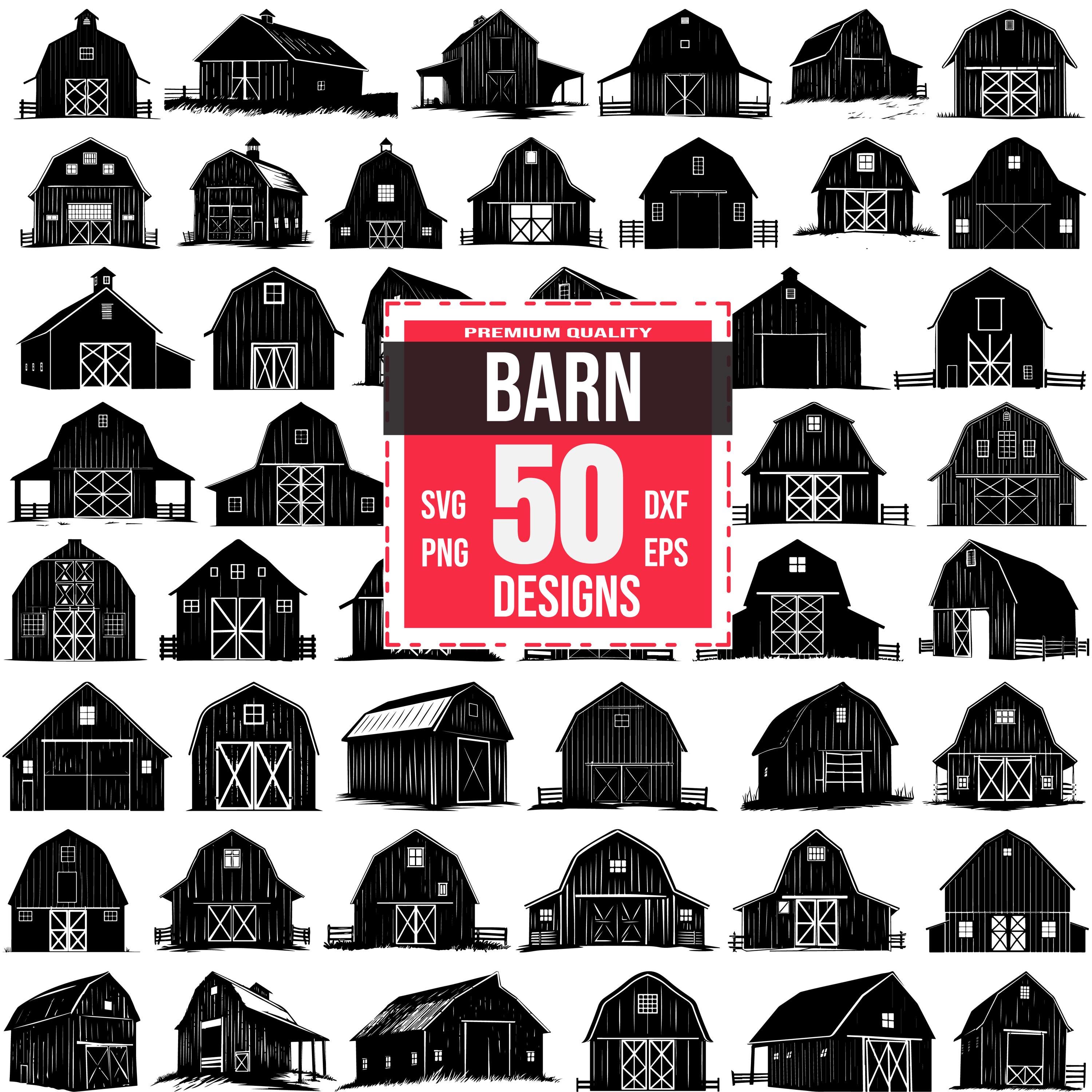Barn Svg Bundle, Vintage Barn Svg, Farm Barn Svg, Farmhouse Svg, Barn ...