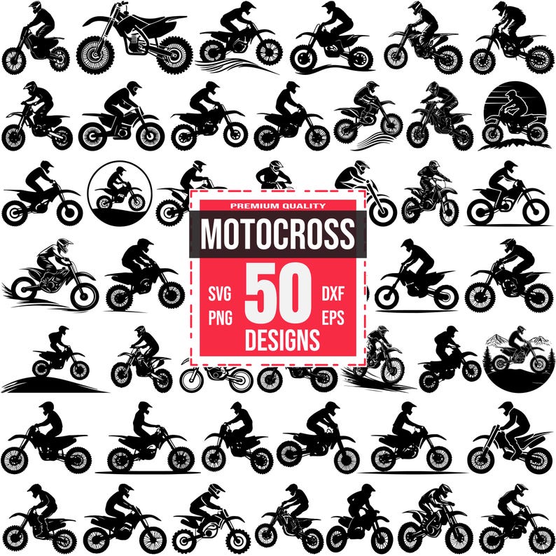 Motocross Svg Bundle, Motocross Png, Motocross Rider Svg, Extreme ...