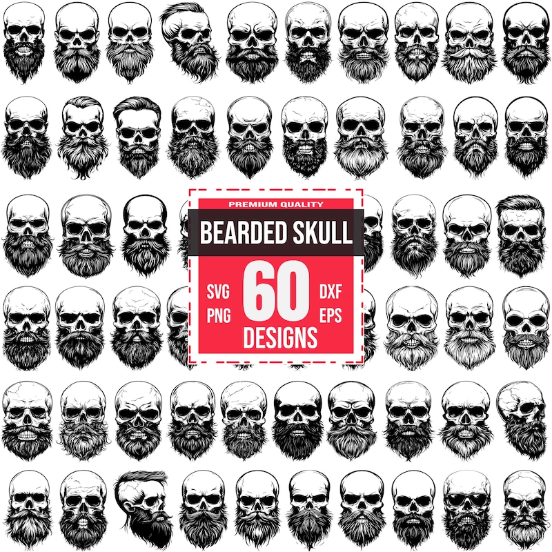 Hipster Skull - Etsy