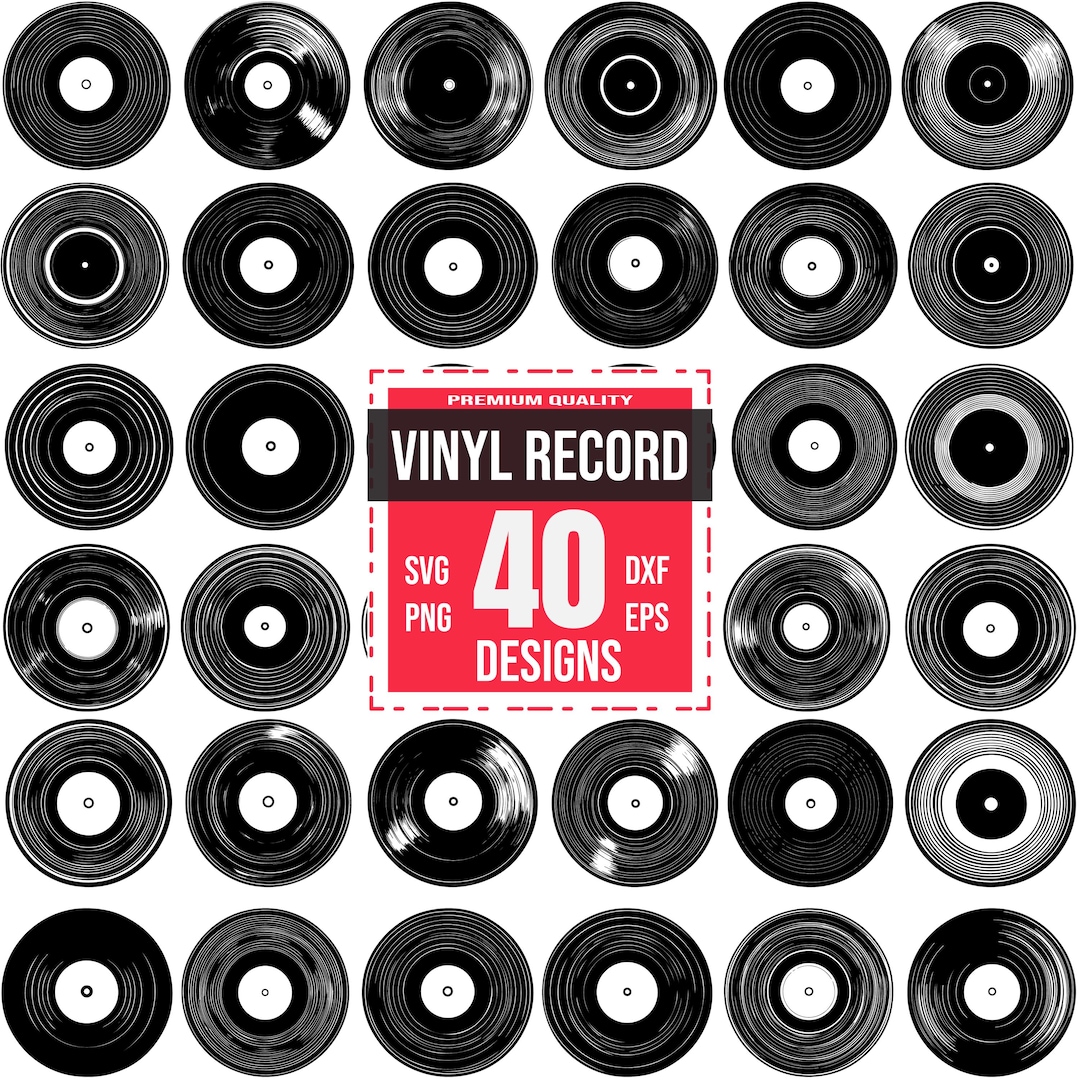 Vinyl Record Svg Bundle, Vintage Music Svg, Record Player Svg ...