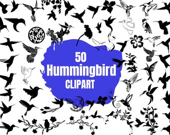 Hummingbird Monogram Svg - Etsy