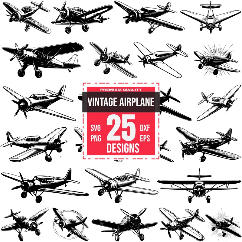 Airplane Svg - Etsy