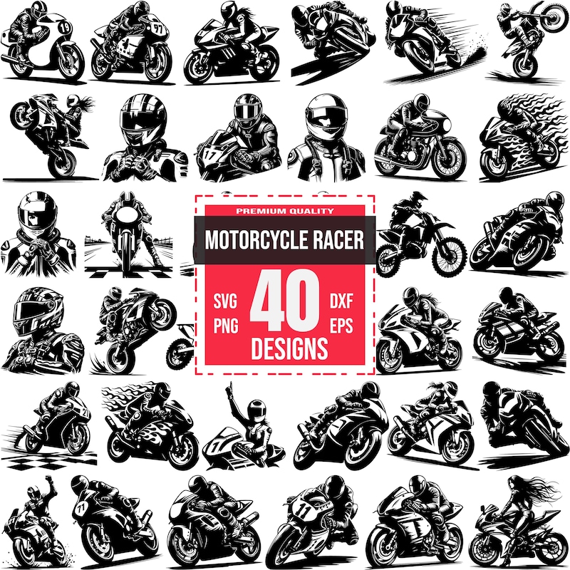 Motorcycle Svg - Etsy