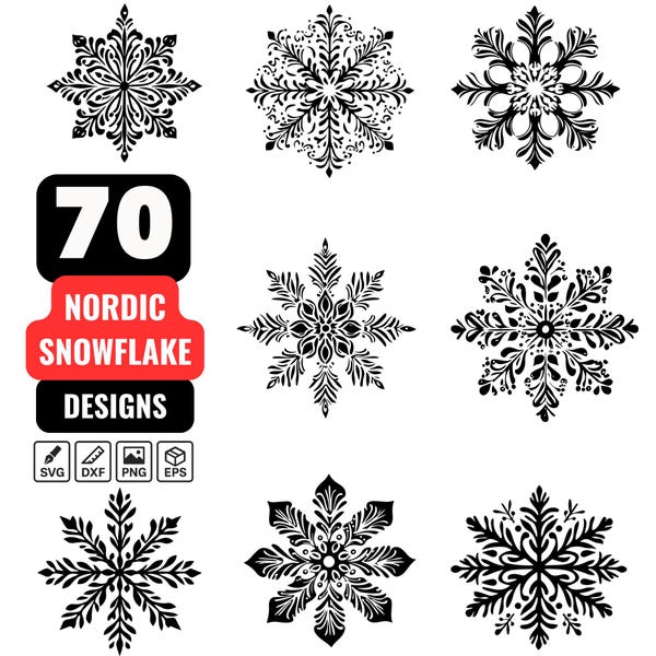 Nordic Snowflake - Etsy