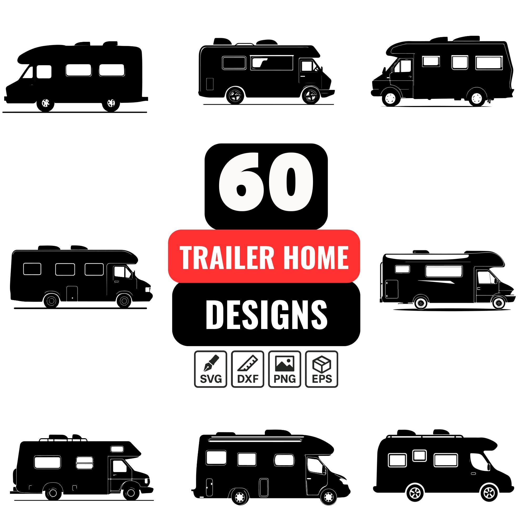 Trailer Home Svg Bundle, Trailer Home Png, Mobile Home Svg, Camper Svg ...