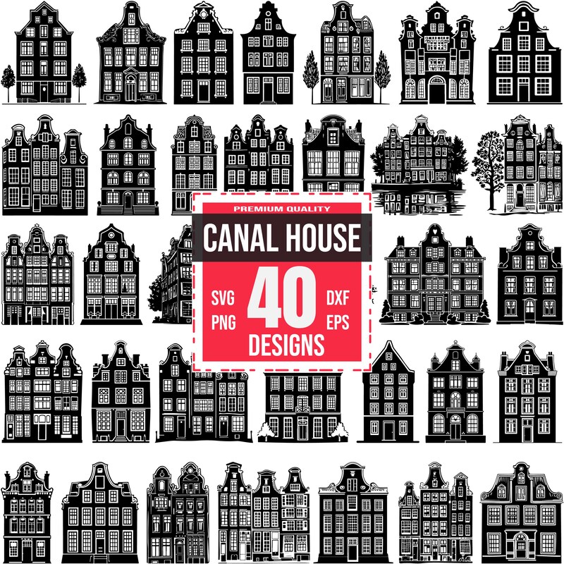 Amsterdam Houses - Etsy