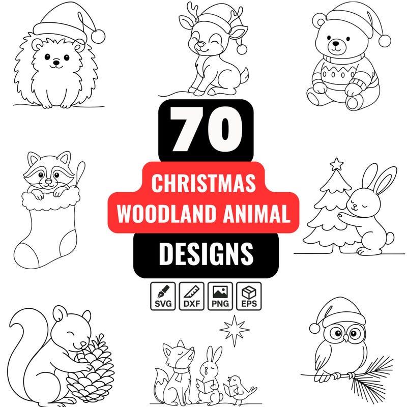 Woodland Animals Svg - Etsy