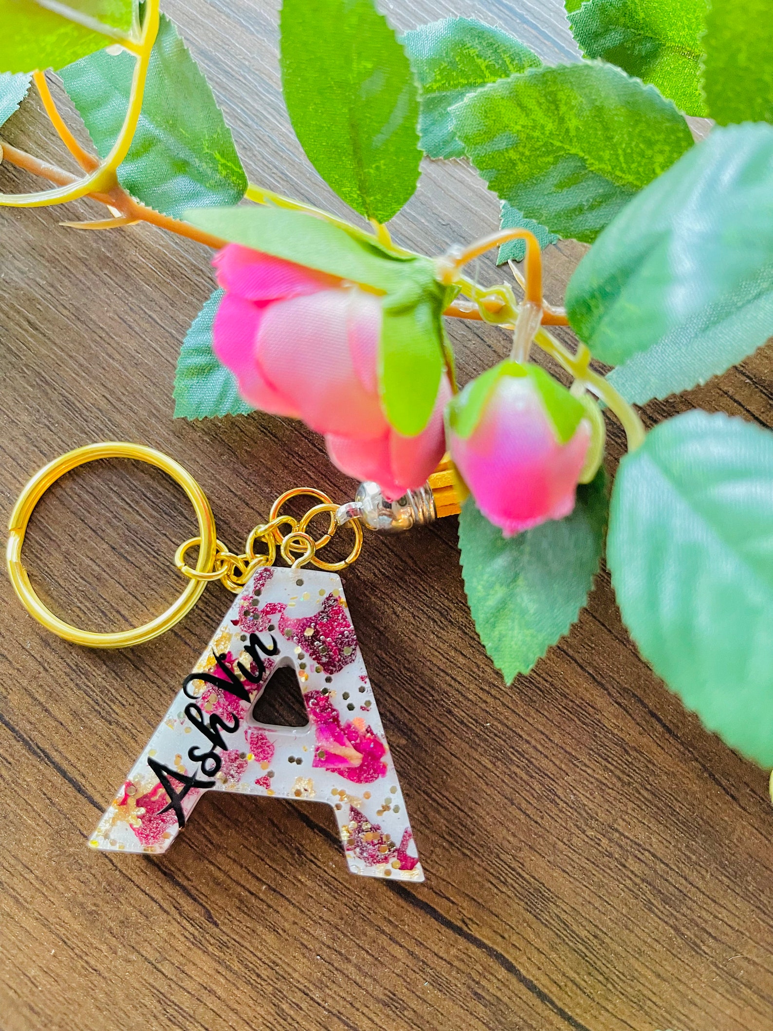 PERSONALISED Name Key Chain Custom Blue Letter Name Keychain - Etsy